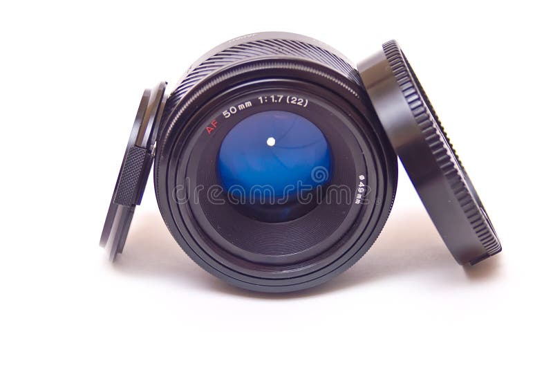 Autofocus lens isolated stock photo. Image of dslr, looking - 12006762