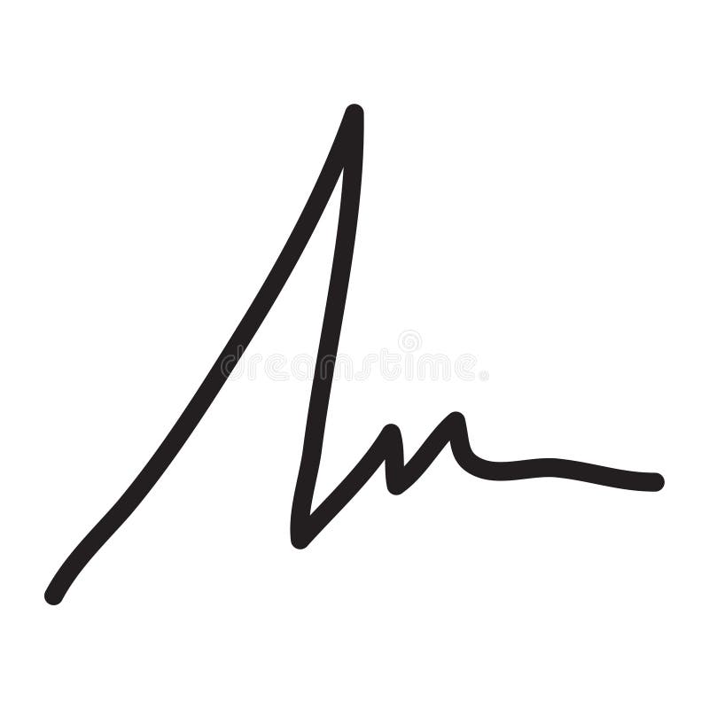 Autograph stock vector. Illustration of simple, autograph - 99633719