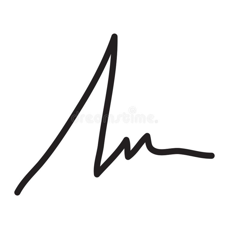 Autograph stock vector. Illustration of simple, autograph - 99633719