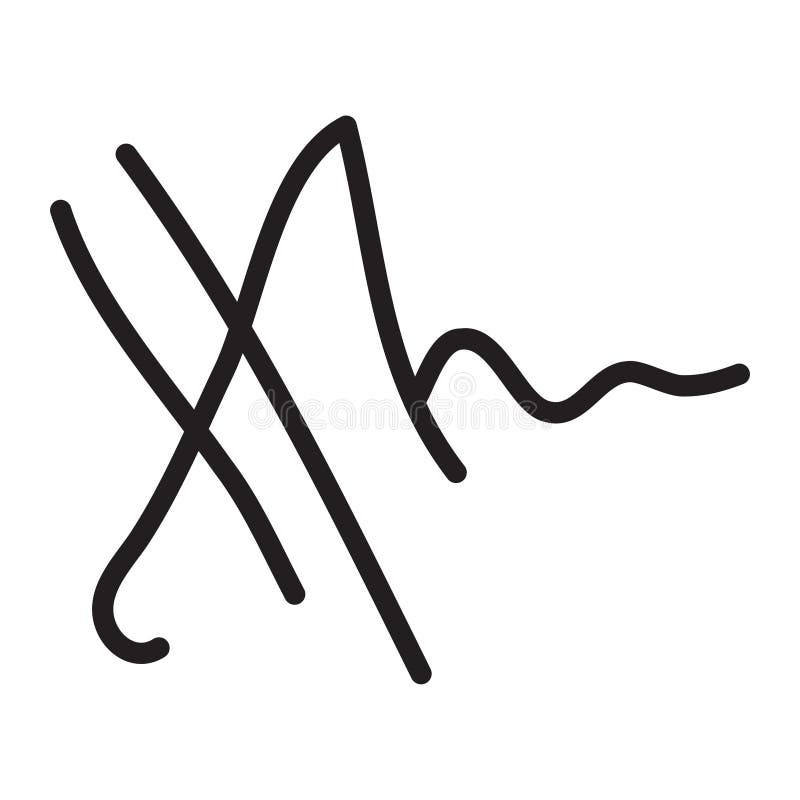 Autograph stock vector. Illustration of simple, autograph - 99633719