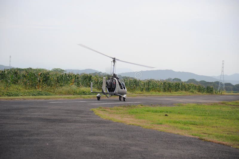 Autogyro rotor head stock photo. Image of blade, blue - 39791796
