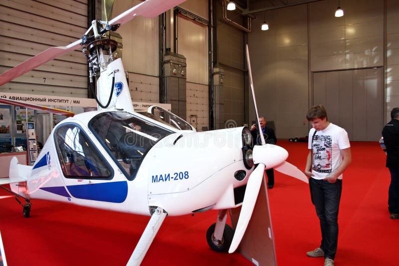 Autogyro rotor head stock photo. Image of blade, blue - 39791796