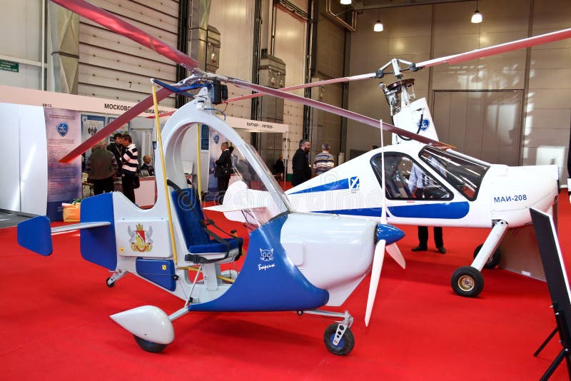 Autogyro MAI-208 and Barsik Editorial Stock Photo - Image of gyrocopter ...