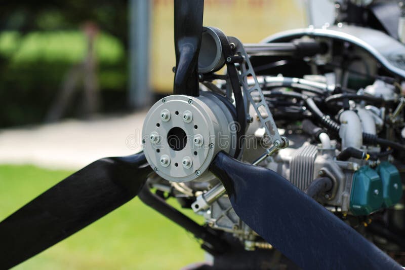 Autogyro rotor head stock photo. Image of blade, blue - 39791796