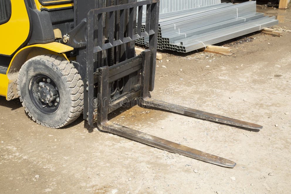 Autoloader. Loading Operations at the Warehouse of Construction ...