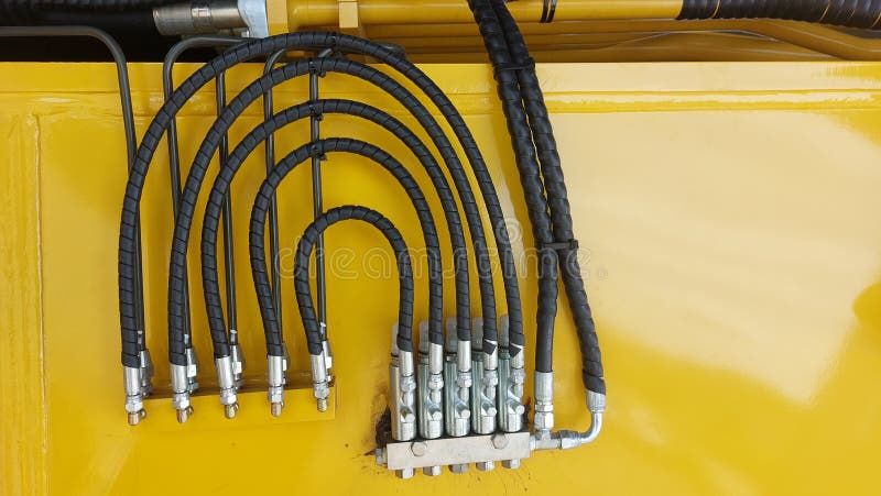 Autolube Excavator Injector Grease Mining Stock Image - Image of grease ...