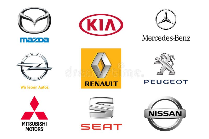 Automarken 2 redaktionelles stockfotografie. Illustration von transport ...