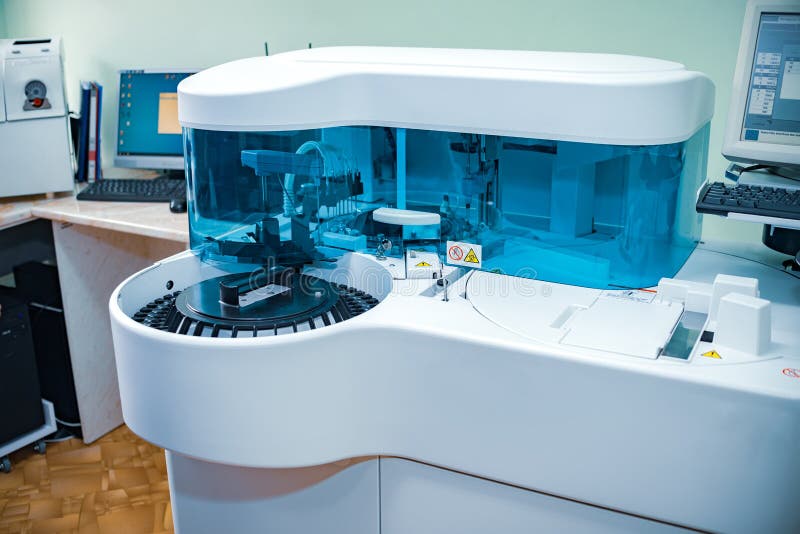 Automated Analyzer for Immunochemical Analysis Stock Photo - Image of ...