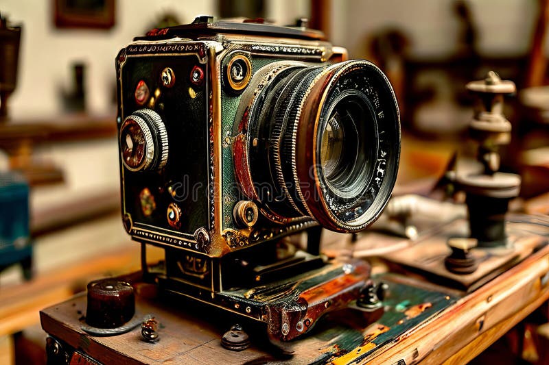 Automated Antique Restoration a Camera Mounted on an Antique Res Stock ...