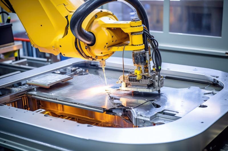 Automated Arm Assembling a Part of Body Contouring Machine Stock ...