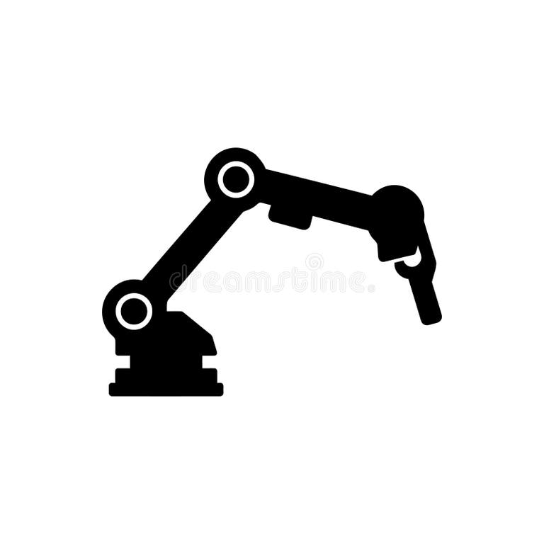 Automated arm icon stock vector. Illustration of symbol - 303391307