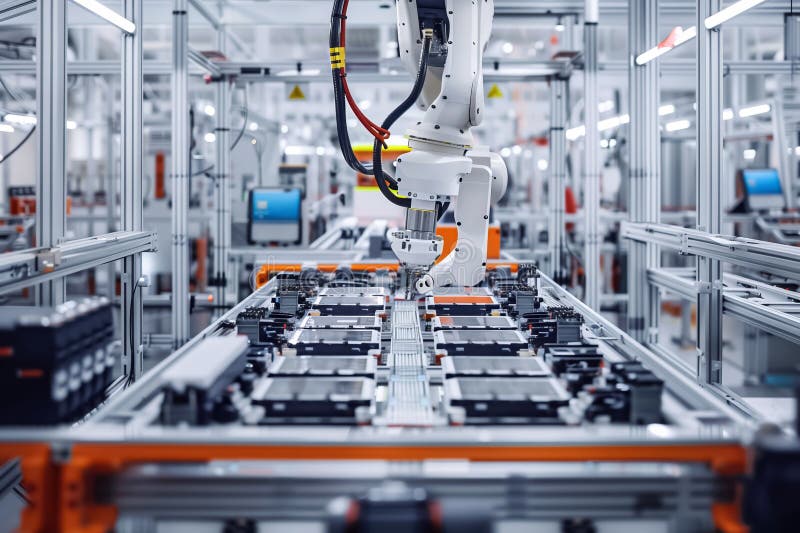 Automated Assembly Line in Stateoftheart Manufacturing Facility Stock ...