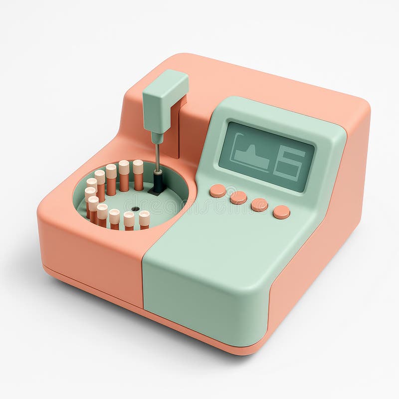 Colored Laboratory Blood Analyzer Stock Illustrations – 1 Colored ...