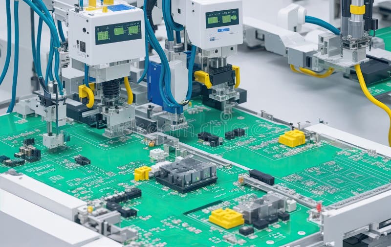 Automated Chip Manufacturing Process in Manufacturing Stock ...