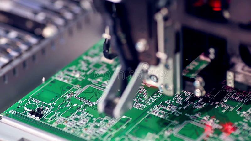 Automated Circut Board Machine Produces Printed Digital Electronic ...