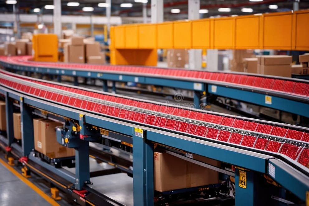 Automated Conveyor Belt Sorting Mechanism in a Logistics Center ...