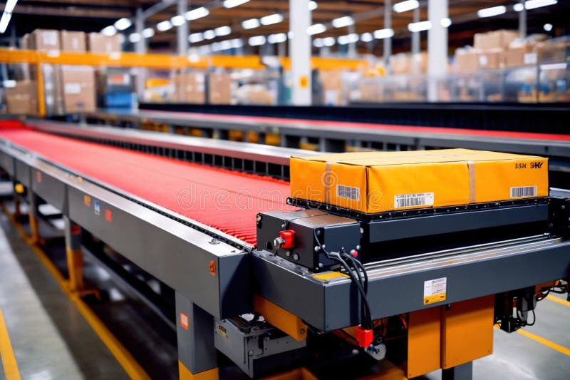 Automated Conveyor Belt Sorting Mechanism in a Logistics Center ...