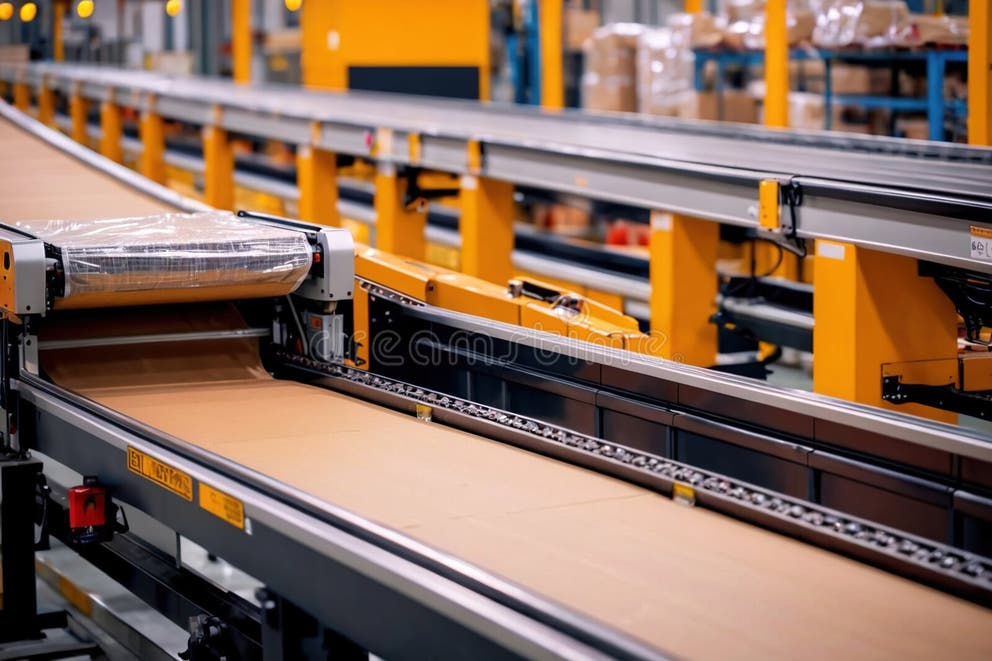 Automated Conveyor Belt Sorting Mechanism in a Logistics Center ...