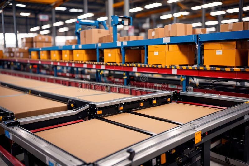 Automated Conveyor Belt Sorting Mechanism in a Logistics Center ...