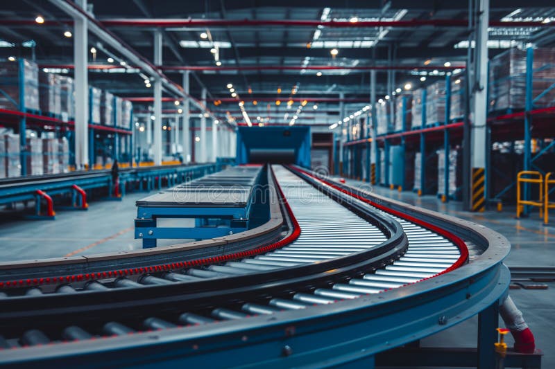 Automated Conveyor Belt Sorting Mechanism in a Logistics Center ...