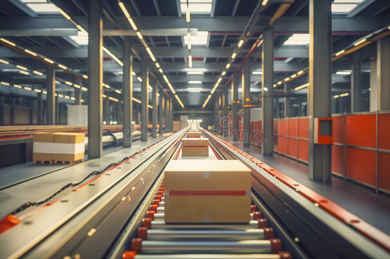 Automated Conveyor Belt Sorting Mechanism in a Logistics Center ...