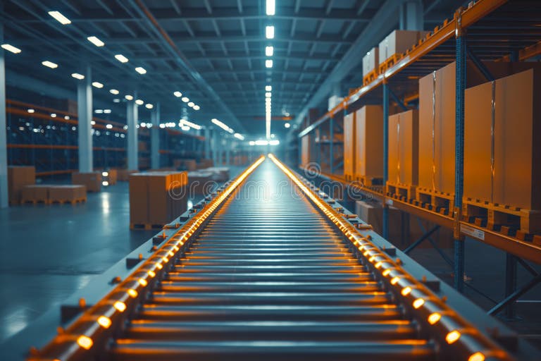 Automated Conveyor Belt Sorting Mechanism in a Logistics Center ...