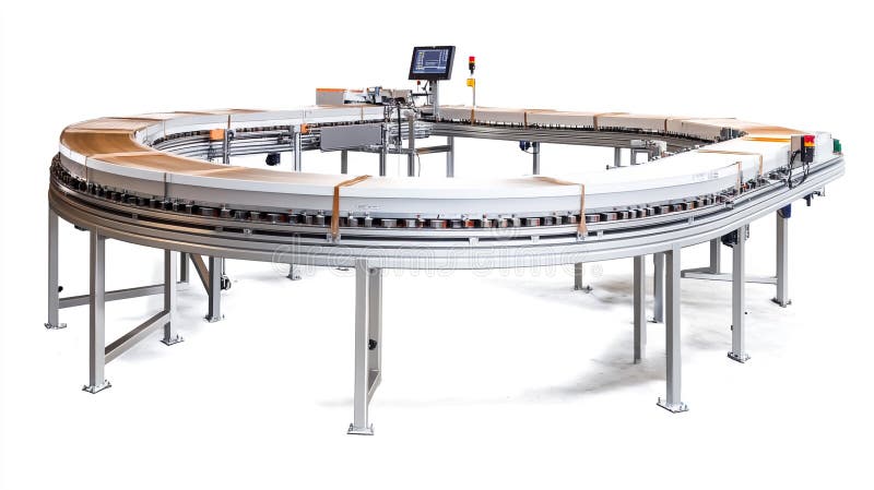 Automated Conveyor System for Packaging and Distribution Stock ...
