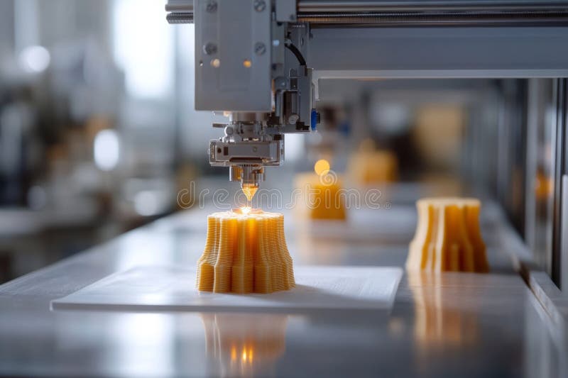Automated 3d Printer Producing Identical Objects on a Production Line ...