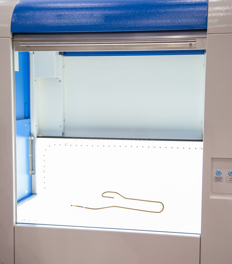 Tube inspection machine stock image. Image of measuring - 134080411