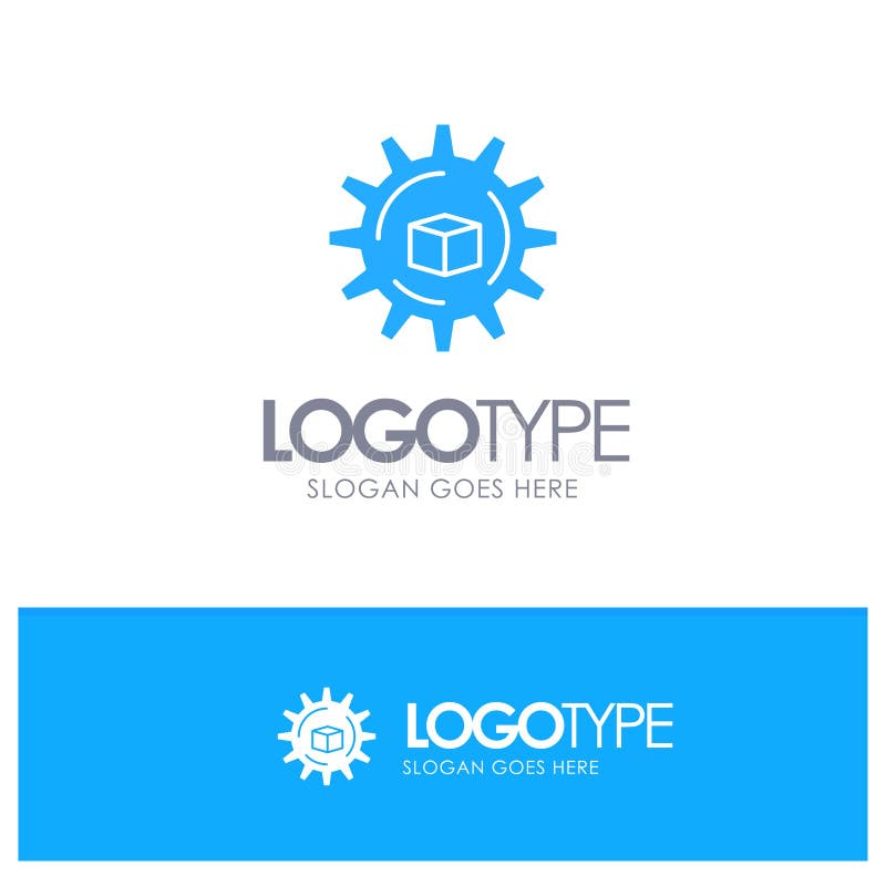 Automated, Data, Solution, Science Blue Solid Logo with Place for ...