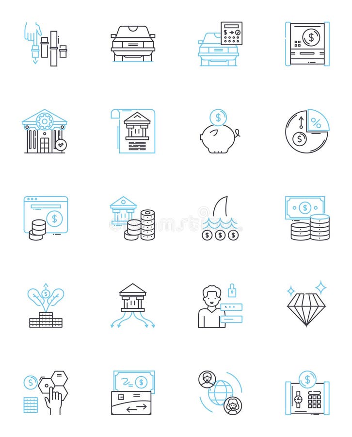 Automated Deposit Linear Icons Set. Digital, Secure, Convenient ... Automated Deposit Linear Icons Set. Digital, Secure, Convenient ...