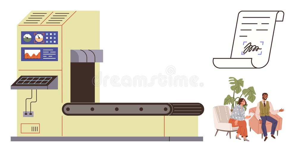 Document Processing Machine Stock Illustrations – 2,202 Document ...