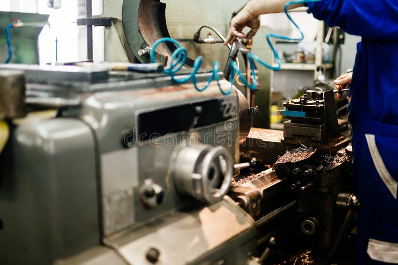 Automated Drilling Machines Stock Image - Image of milling, industrial ...