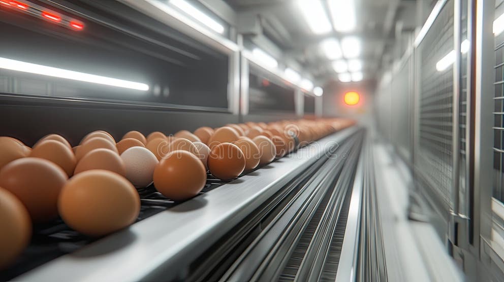 Automated Egg Conveyor System in a Poultry Farm Ensuring Efficient Egg ...