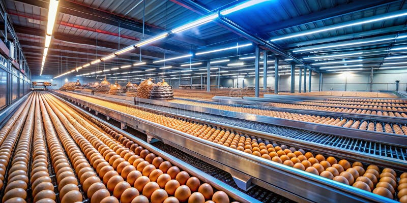 Automated Egg Sorting and Packaging System in a Modern Commercial ...