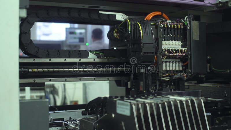 Automated Electronics Parts Manufacturing Line. Citcuit Board ...