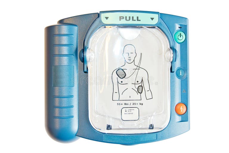 Automated External Defibrillator or AED Stock Image - Image of ...