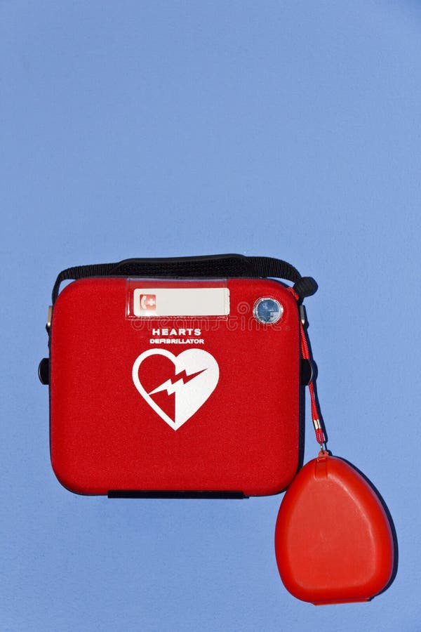 Automated External Defibrillator or AED Stock Image - Image of ...