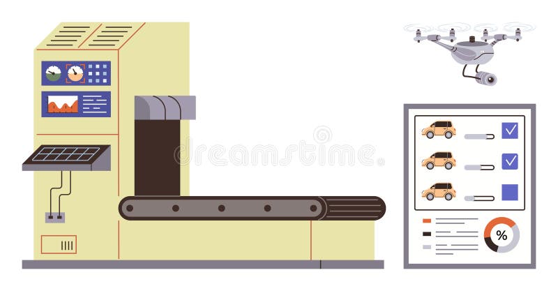 Automated Factory Conveyor with Quadcopter and Quality Control ...