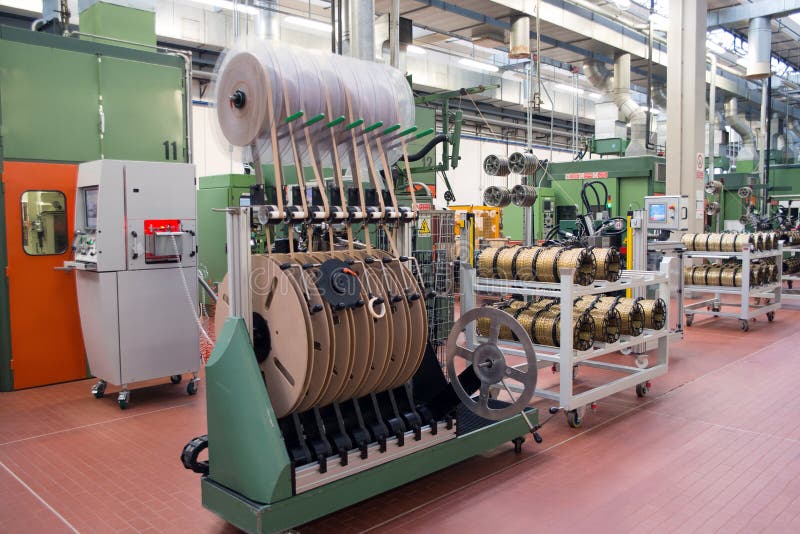 Automated Factory Plant for Electrical Component Stock Photo - Image of ...