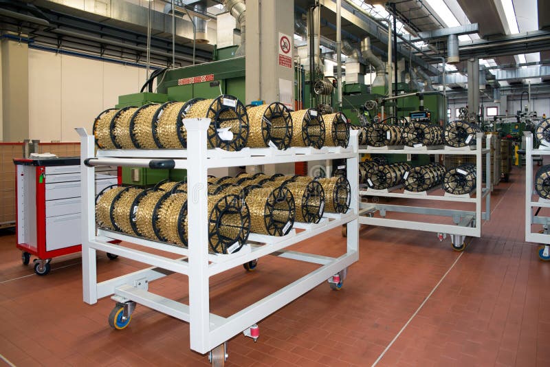 Automated Factory Plant for Electrical Component Stock Photo - Image of ...