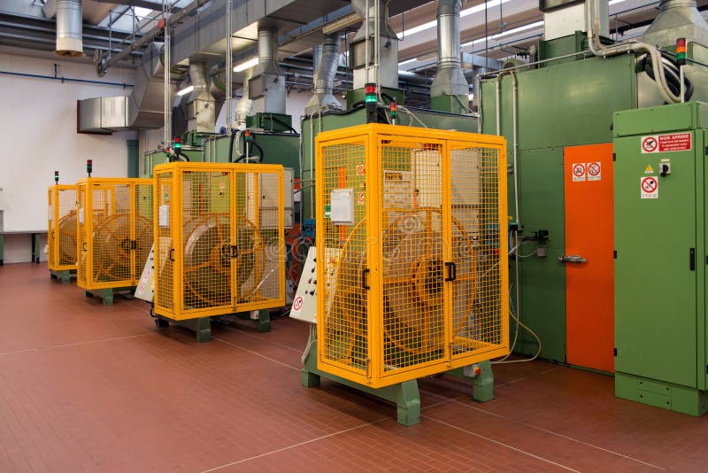 Automated Factory Plant for Electrical Component Stock Image - Image of ...