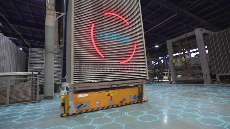 Robots in an Automated Factory. Visualization of Technologies in an Automated Factory. Automated ...
