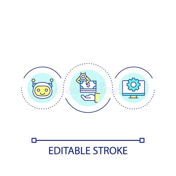 Automated Financial Management Loop Concept Icon Stock Vector ...