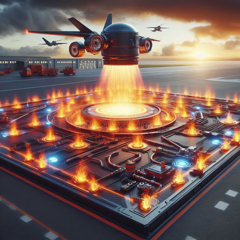Automated Fire Suppression Systems for Landing Pads Protecting Stock ...