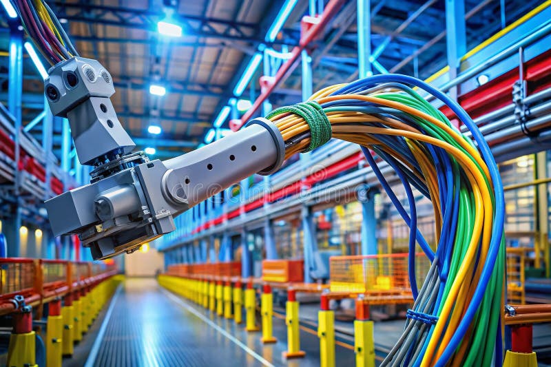 Automated Ground Wire Installation Safety Inspection Ensuring Secure ...