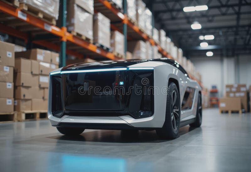 Automated Guided Vehicle Transporting Materials in a Smart Warehouse ...