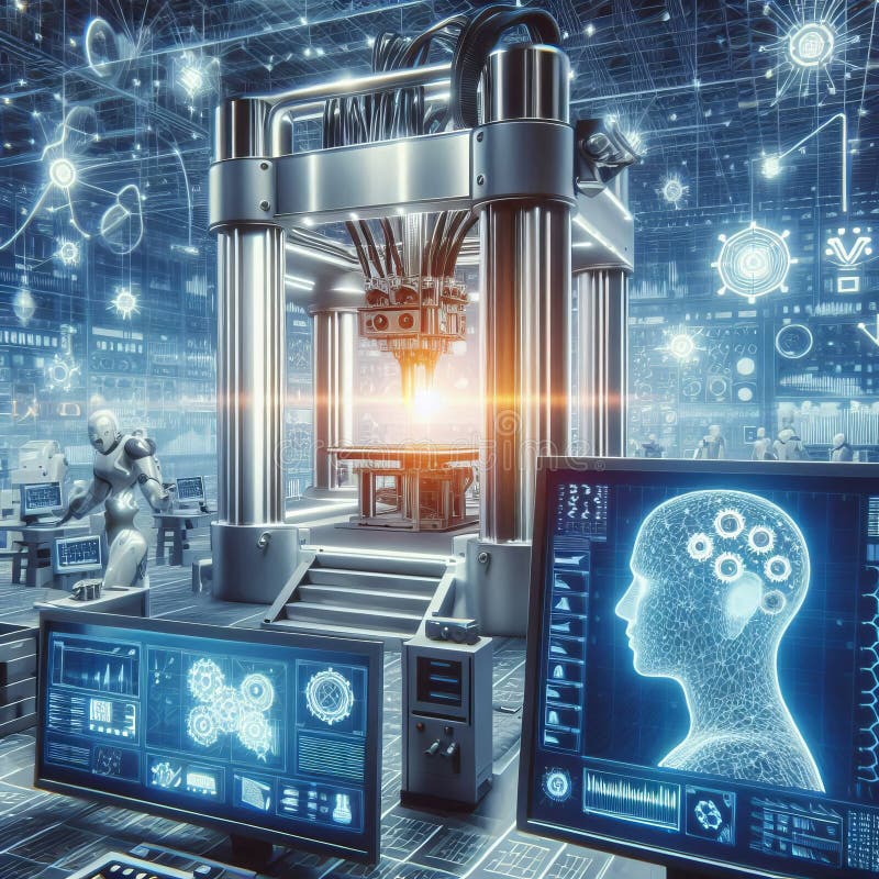 Automated Industrial D Printing and Additive Manufacturing AI Sy Stock ...