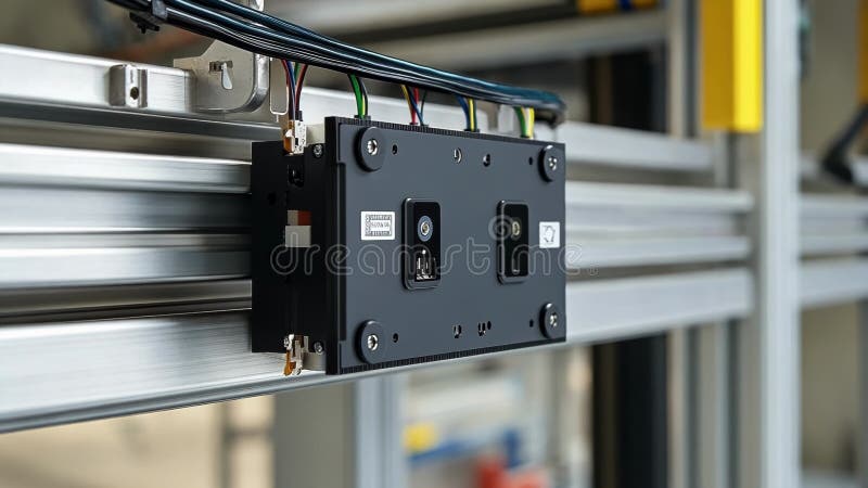 Automated Industrial Production Line Using Computer Vision System Stock ...