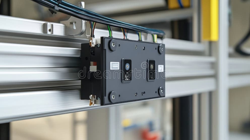 Automated Industrial Production Line Using Computer Vision System Stock ...